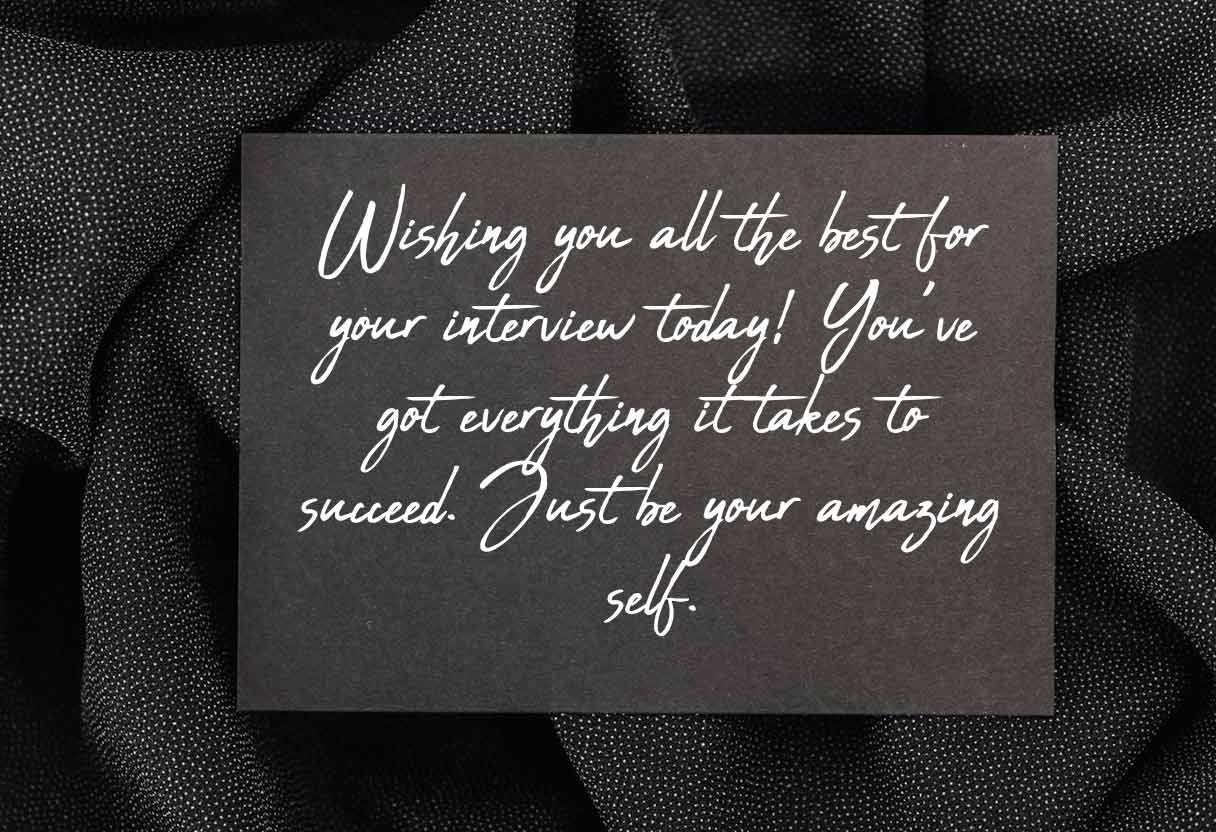Inspiring Good Luck Messages and Success Wishes for Job Interviews ...